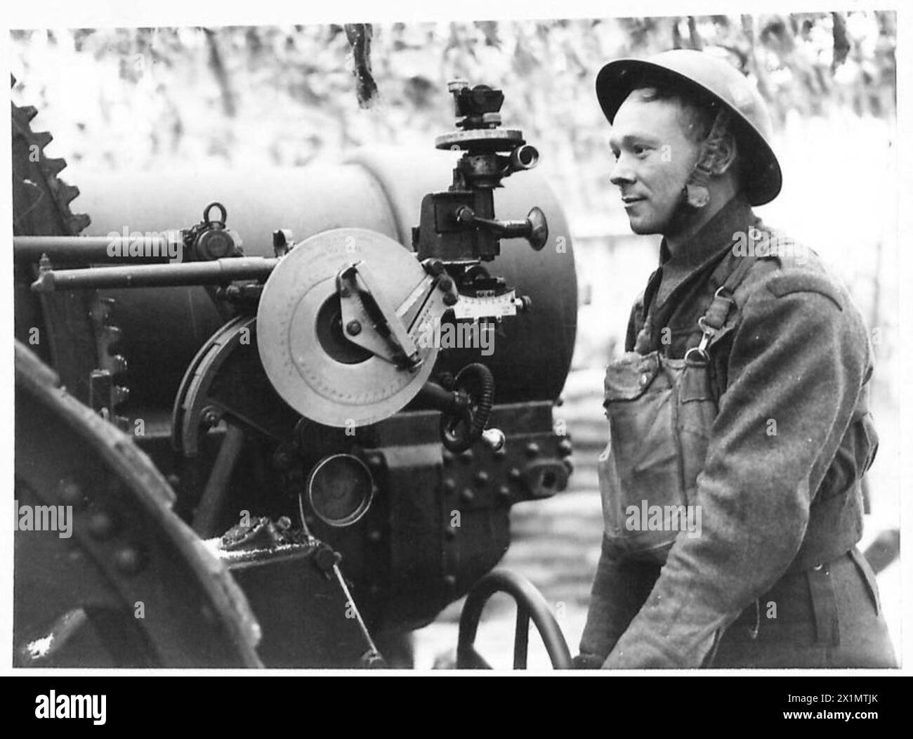 Gunner Michael Lawlor of the British Army is depicted during training ...