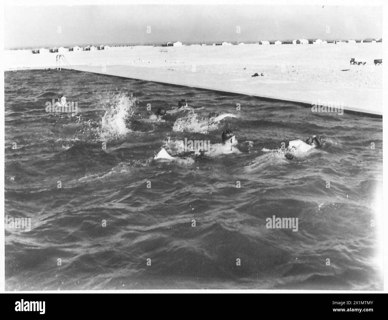 Swimming pool open air Black and White Stock Photos & Images - Alamy