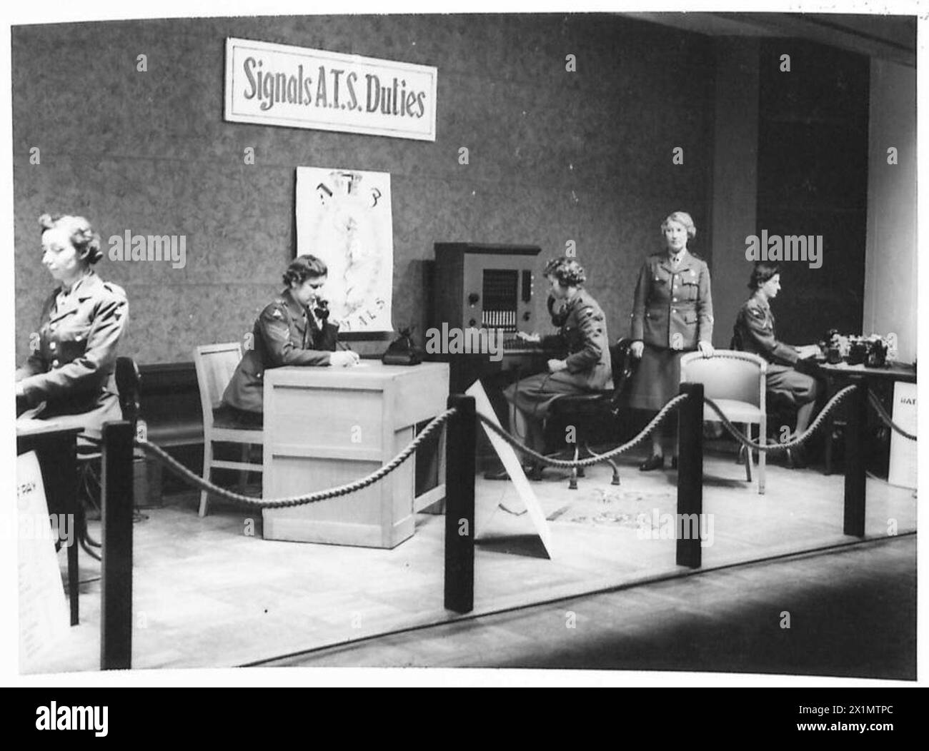 ATS EXHIBITION AT THE ROYAL SCOTTISH ACADEMY, EDINBURGH - Signals section , British Army Stock ...