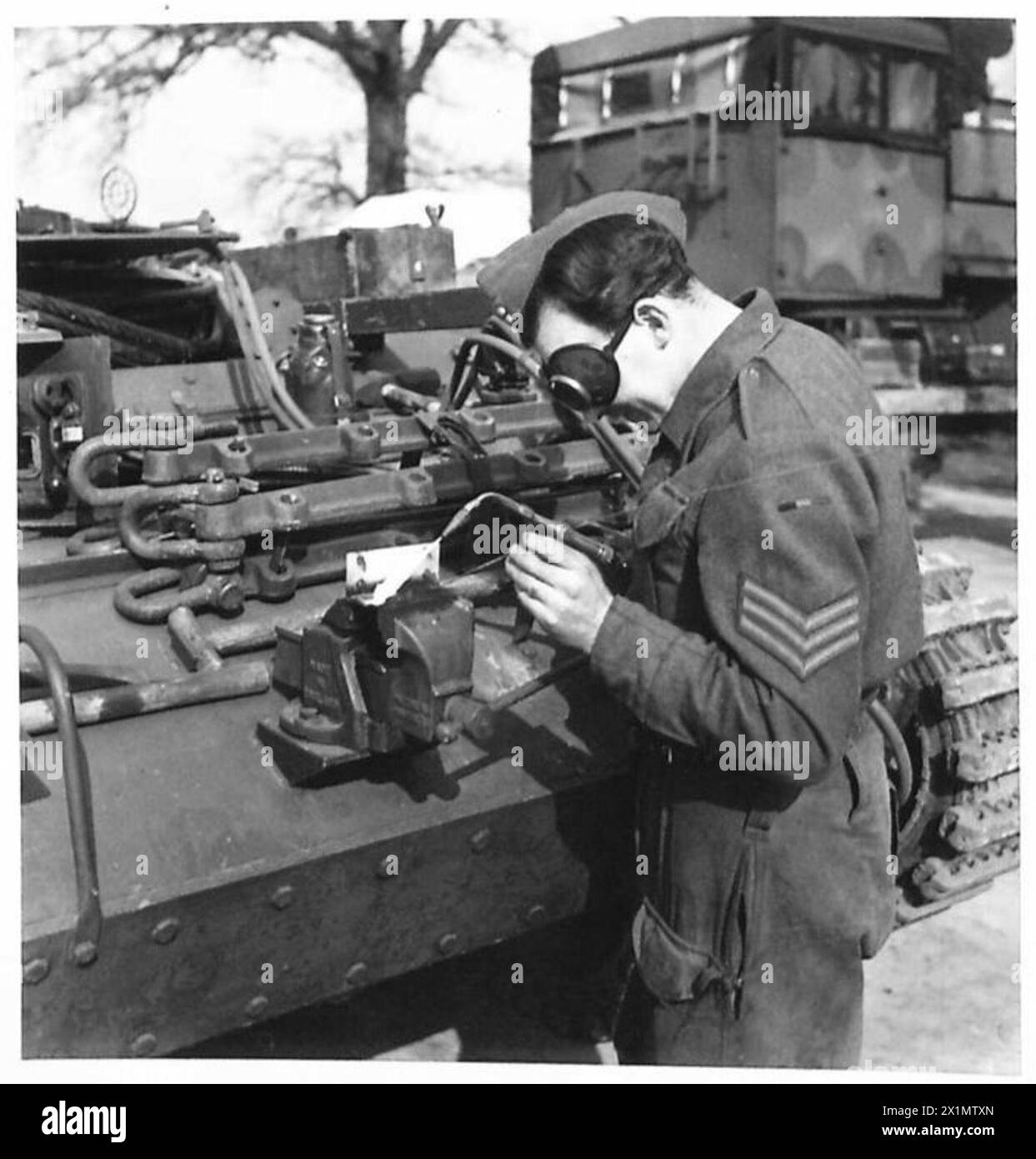 CRUSADER TANK - Interior of cockpit of a Crusader tank, British Army ...
