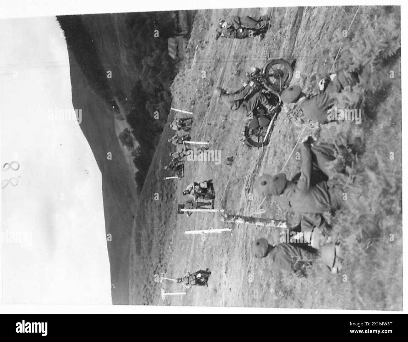 ROUGH RIDING IN SCOTLAND - Some of the riders negotiating one of the ...