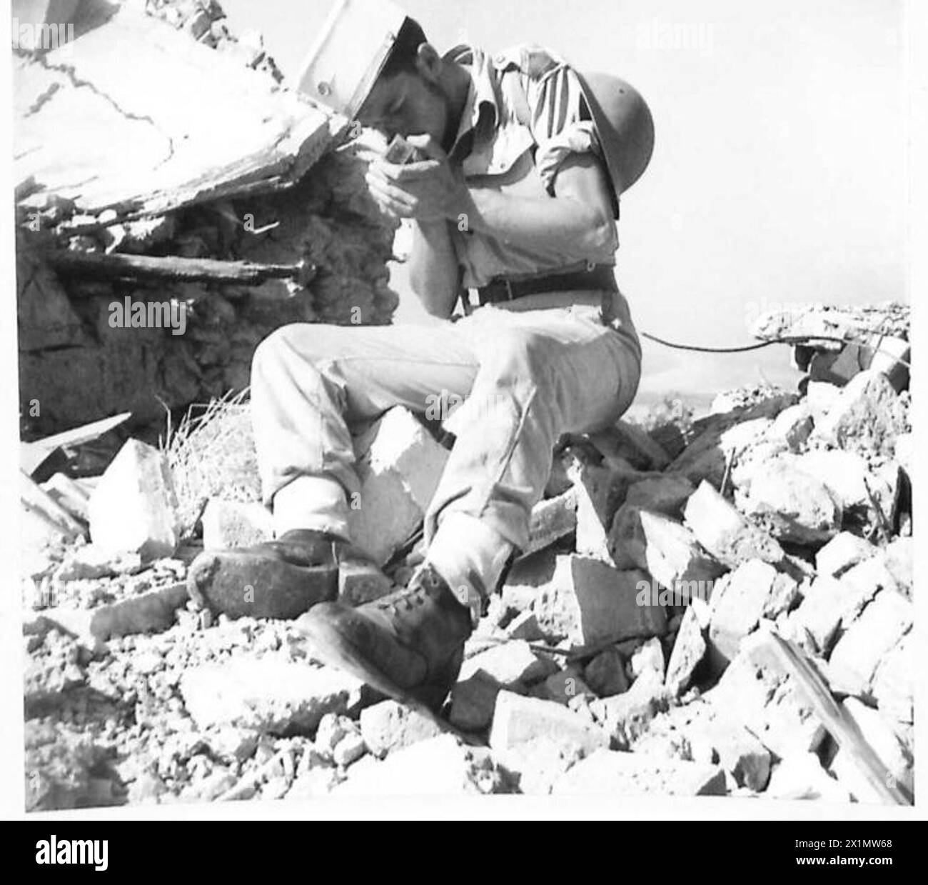 INVASION OF ITALY : EIGHTH ARMY - Sgt. Colombe Emile of the 8th ...