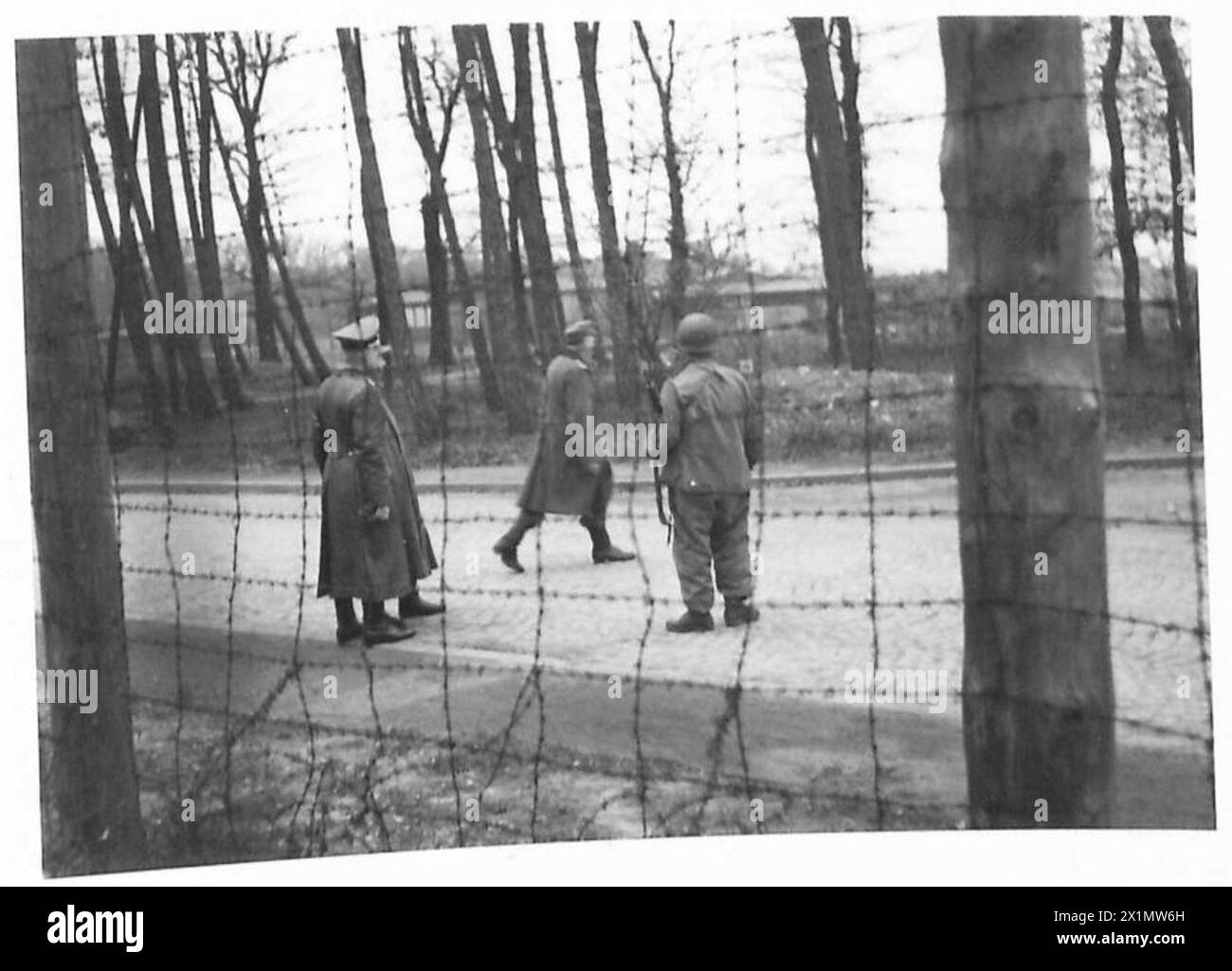 German officers at Oflag 79 in Germany surrender to American forces ...