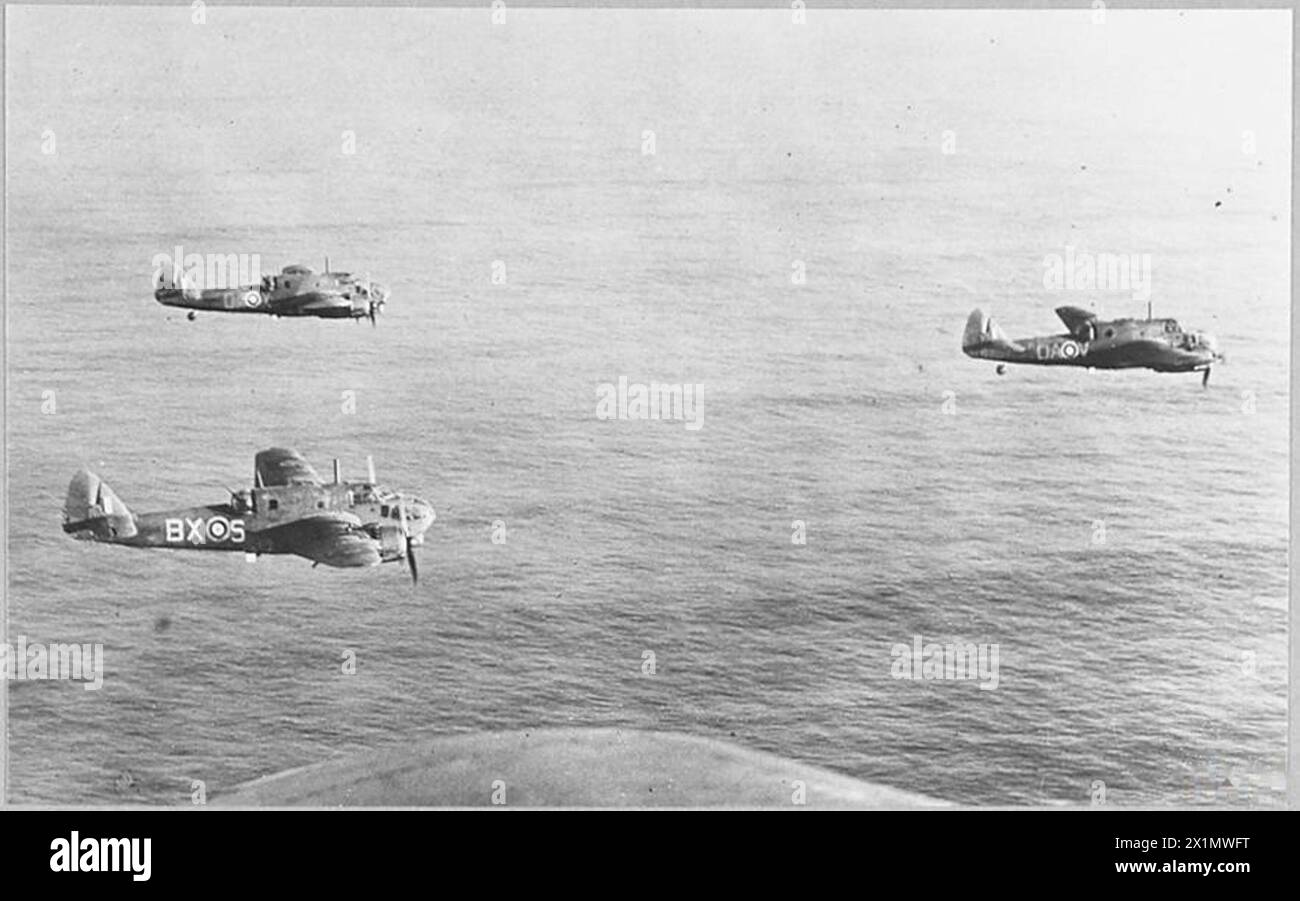 Three Bristol Beaufort Mark I aircraft of No. 86 Squadron RAF ...