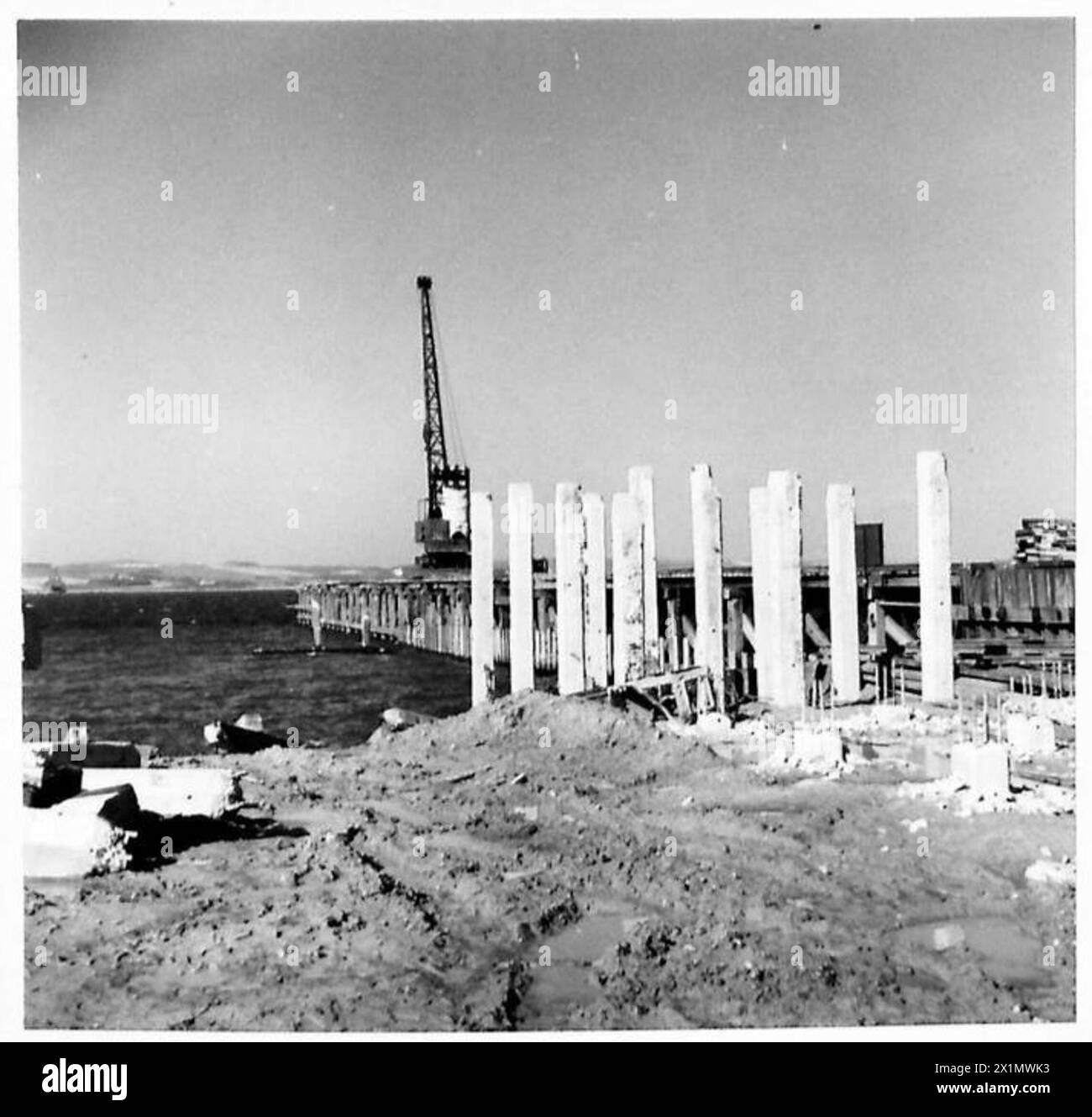 Construction military port facilities Cut Out Stock Images & Pictures ...