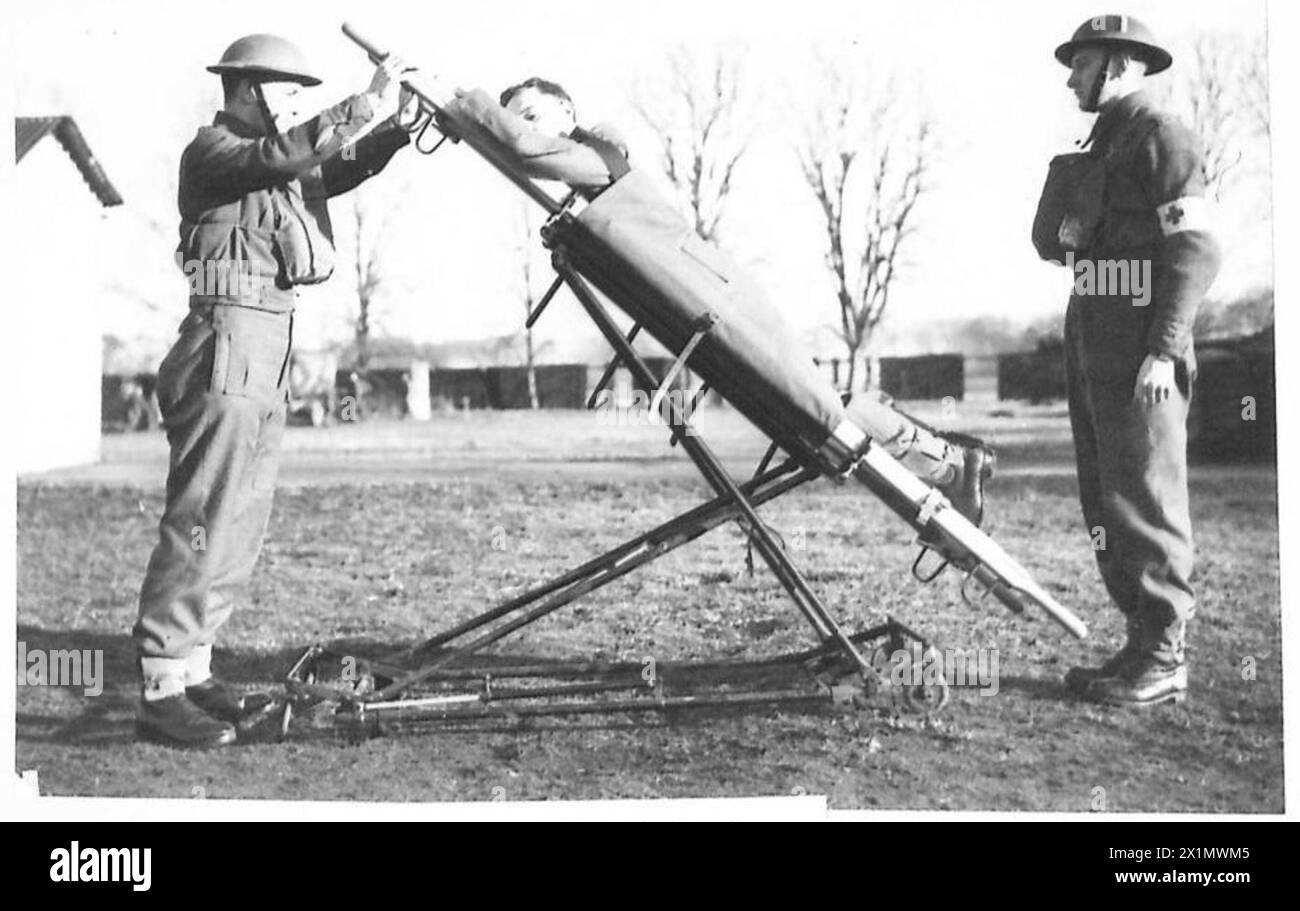 THE ARMY'S NEW STRETCHER - he patient is strapped on and the stretcher ...