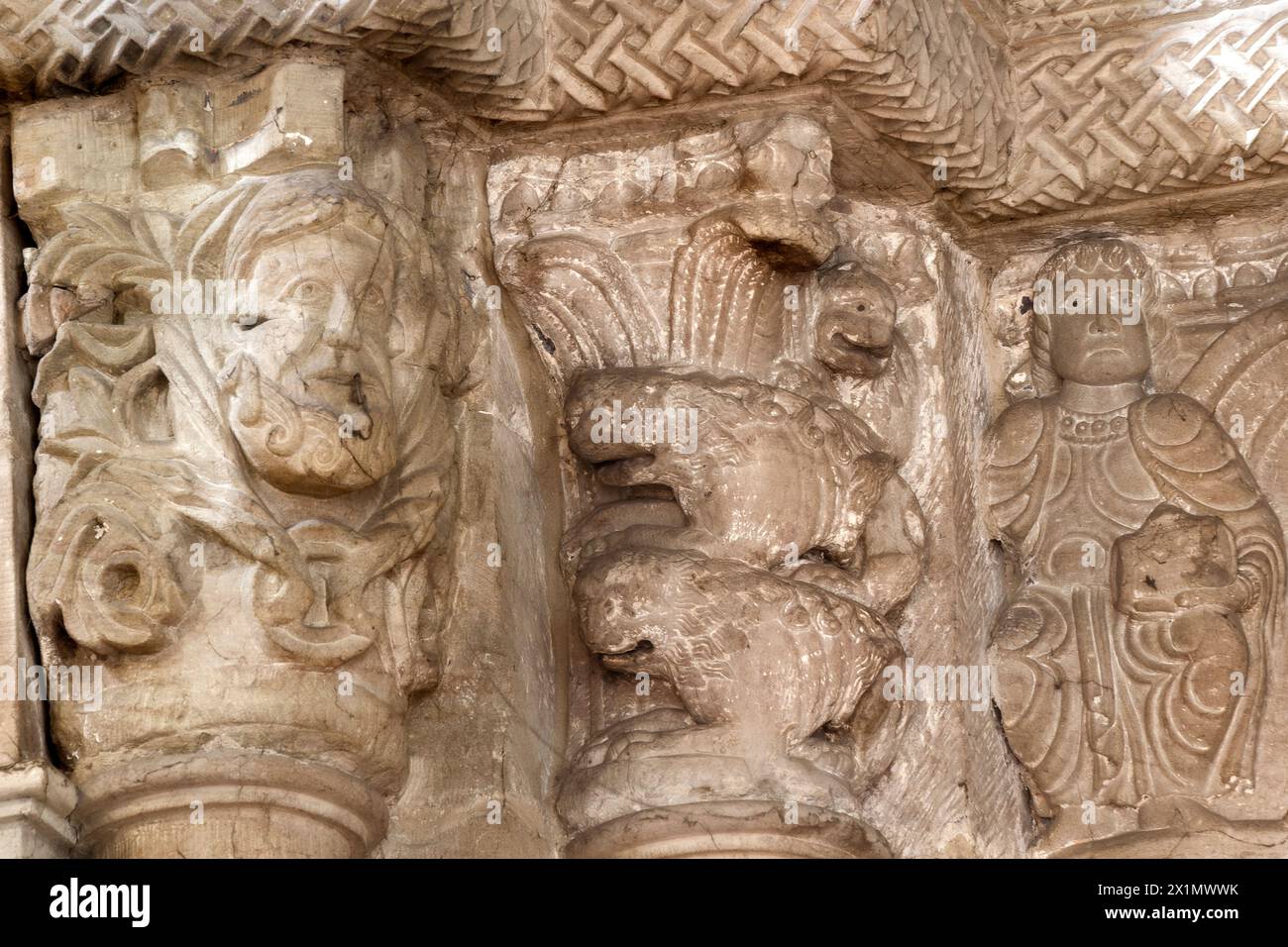 Medieval Bestiary - Capital (12th century) - St. Peter's Cathedral ...