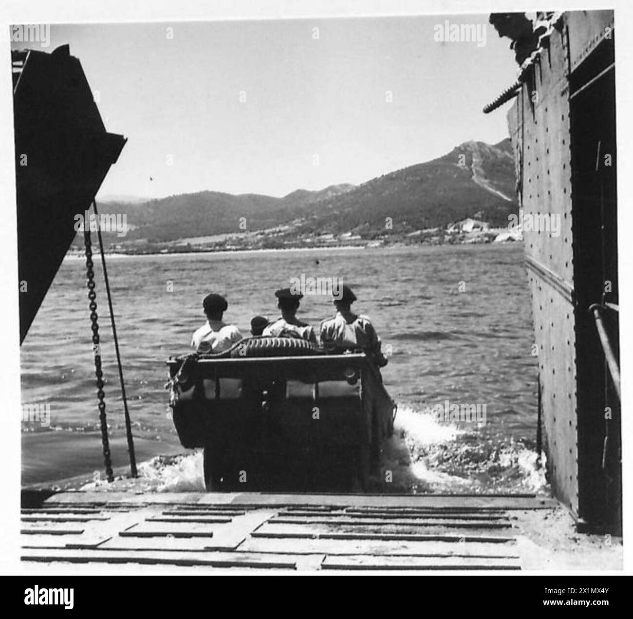 Amphibious landings on coast Black and White Stock Photos & Images - Alamy