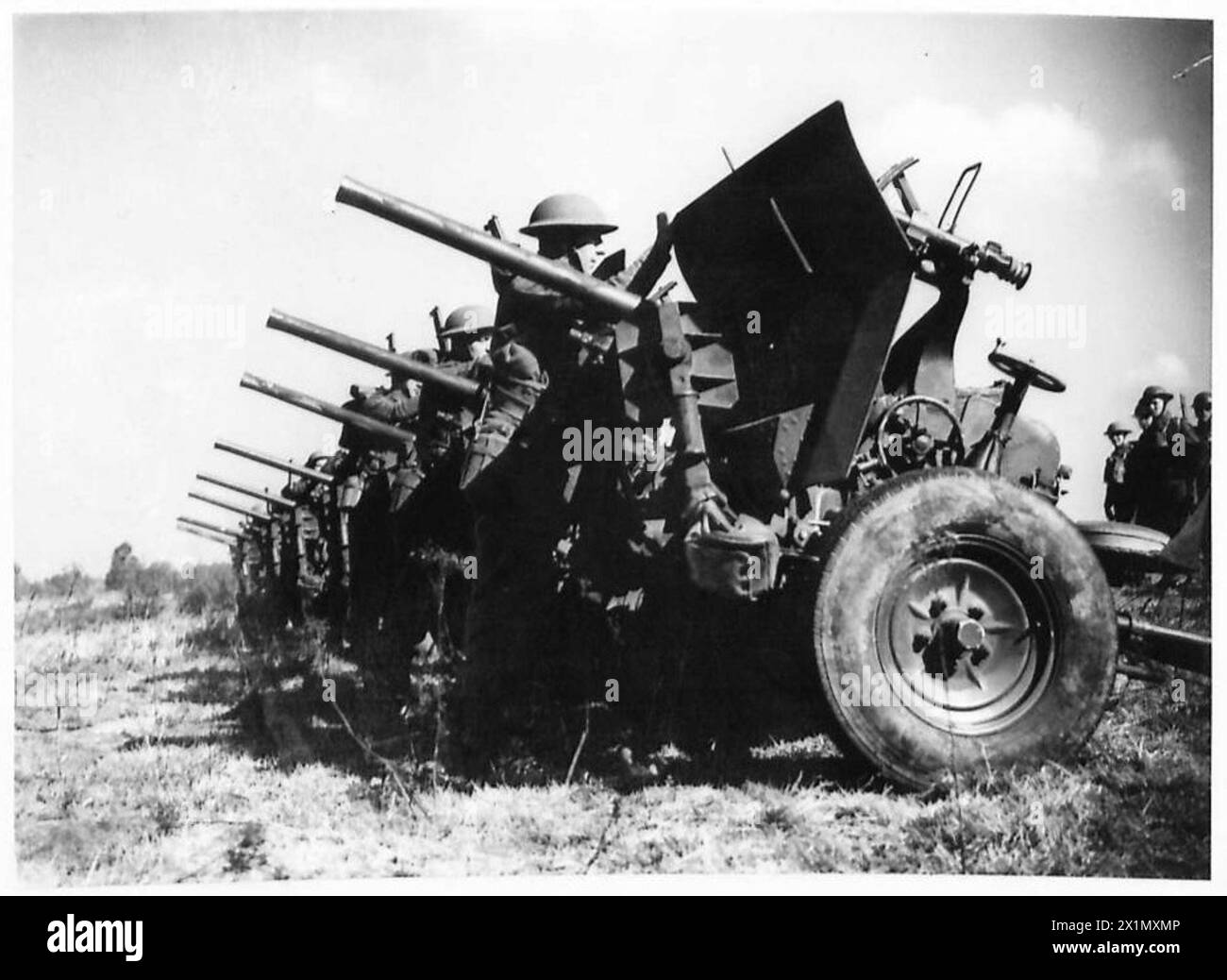 British Army personnel positioning Anti-Tank guns along routes from ...