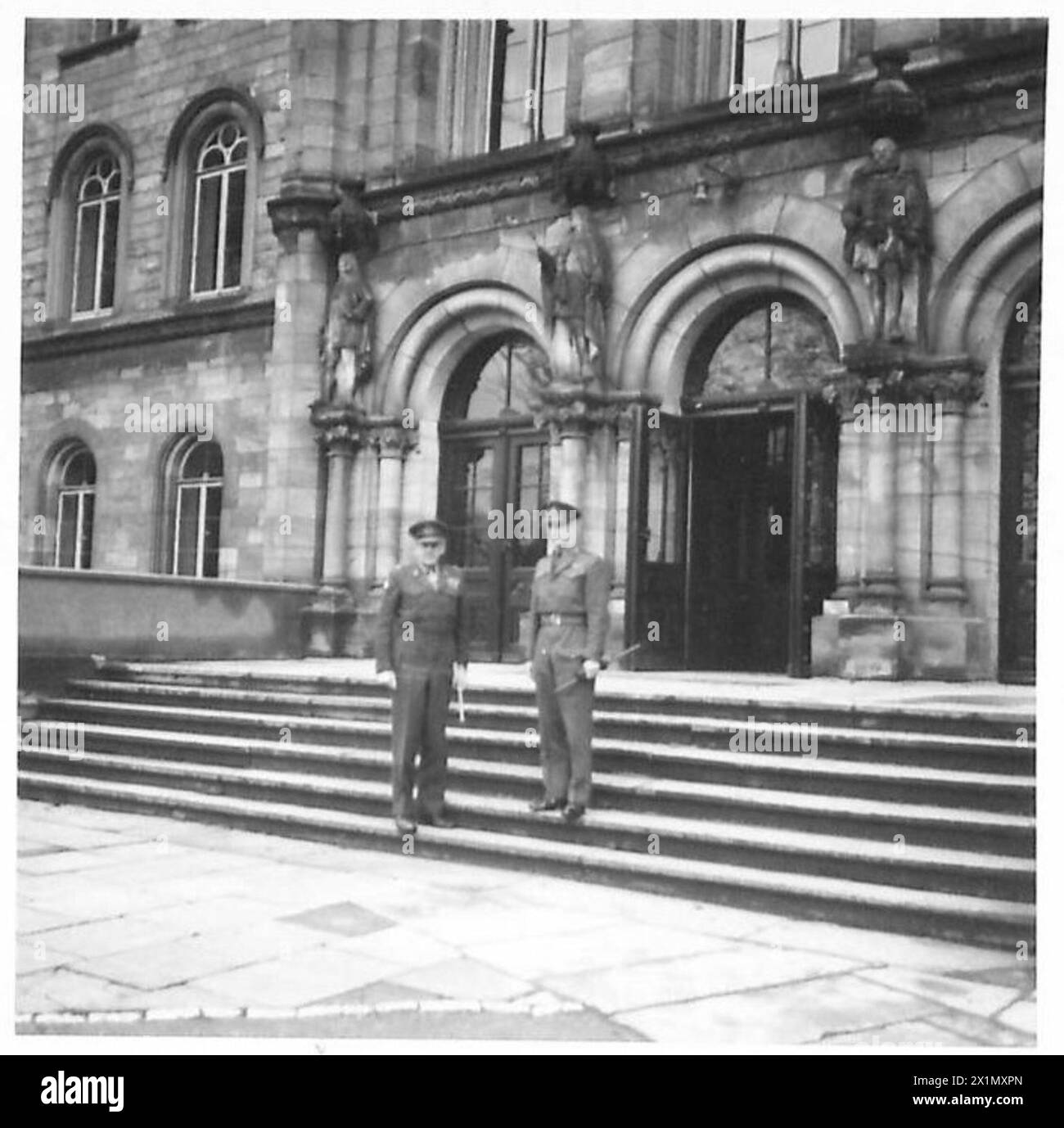 Lieutenant General Horrocks visiting the College of the Rhine with ...