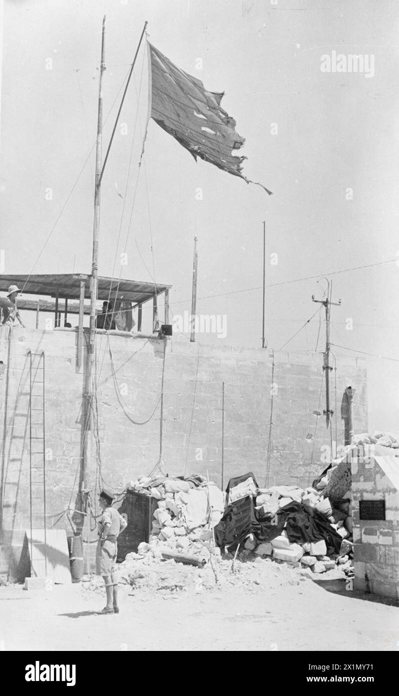 RAF and anti-aircraft guns engage enemy aircraft over Malta, as ...
