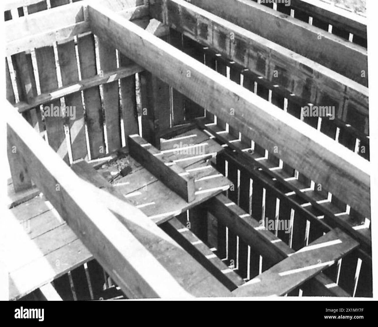 Timber shuttering Black and White Stock Photos & Images - Alamy