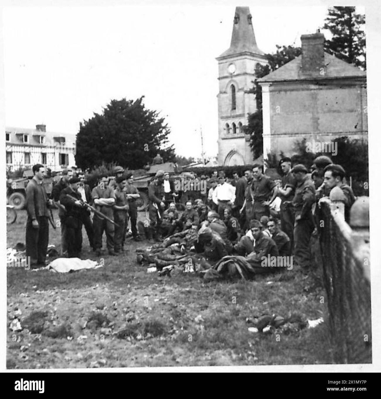 Security forces guard area Black and White Stock Photos & Images - Alamy