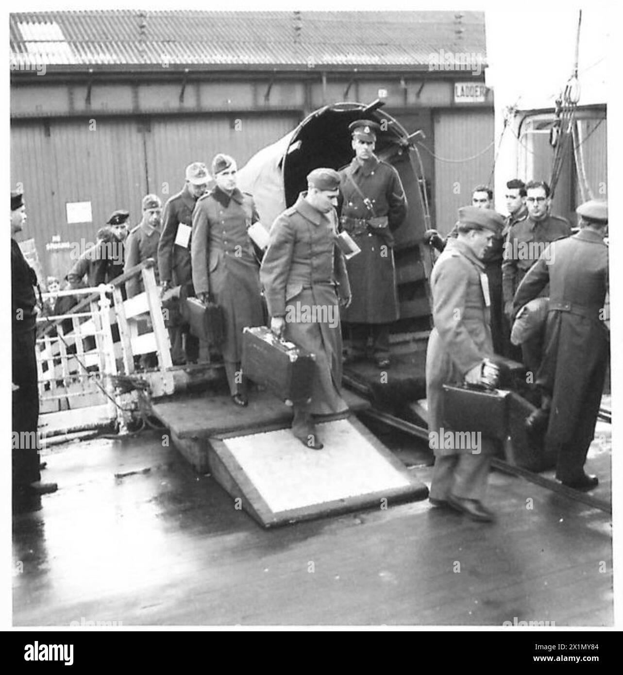 German prisoners war boarding hi-res stock photography and images - Alamy