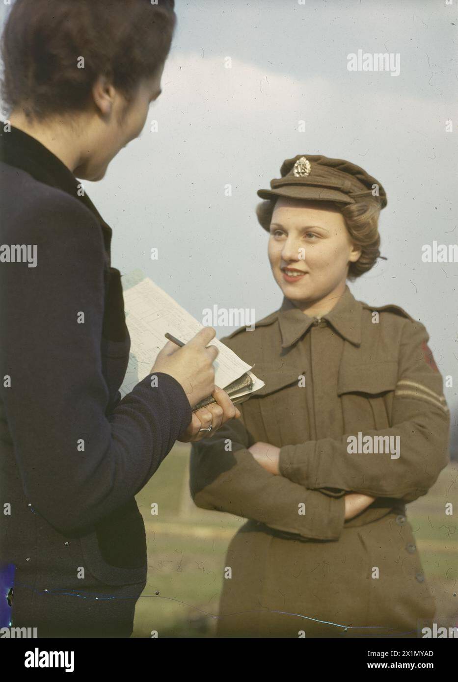 WARTIME SOCIAL SURVEY IN BRITAIN, 1944 - Mrs Goalem, survey interviewer ...