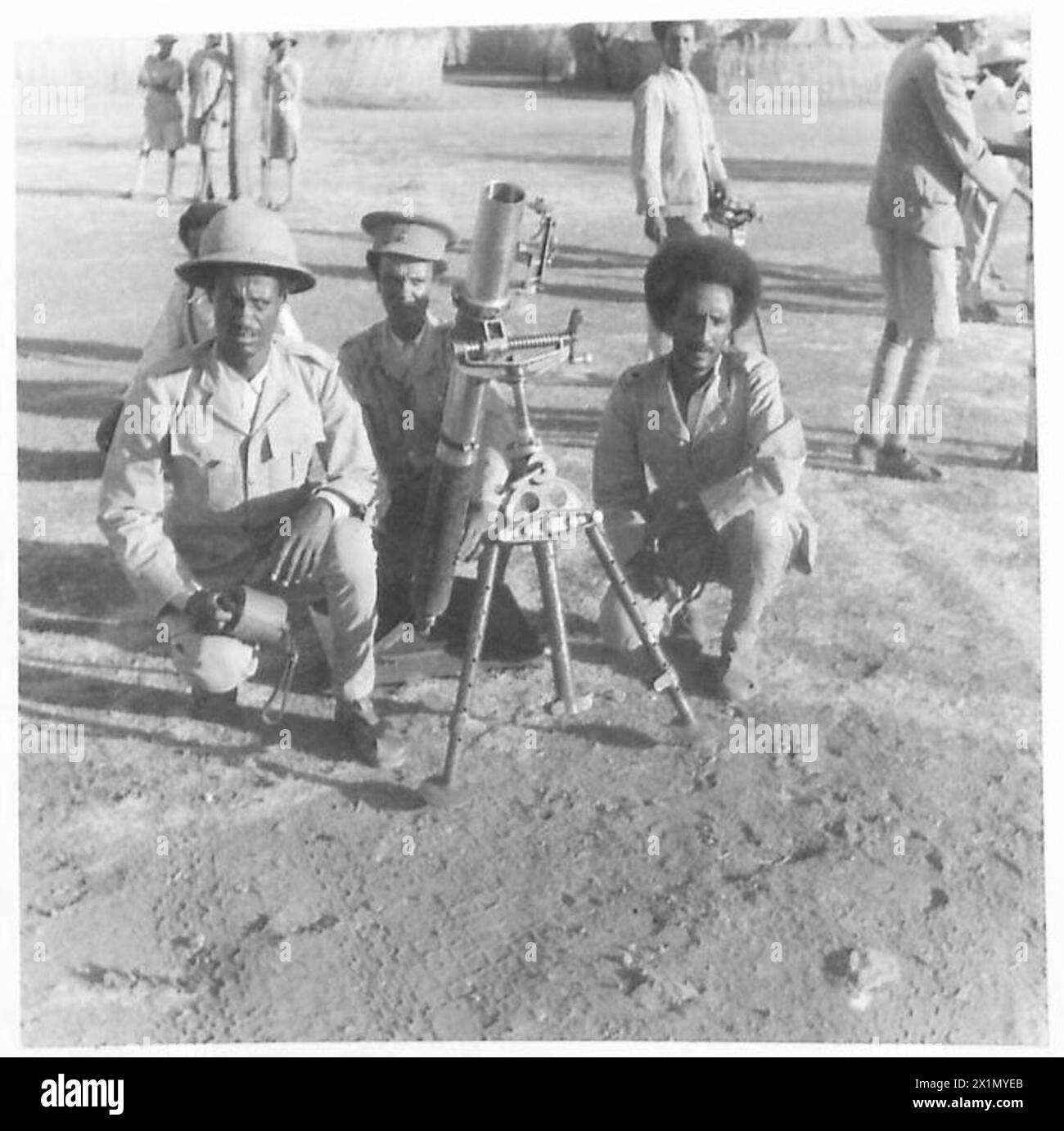 Ethiopian Abyssinian warriors assist British troops, conducting raids ...