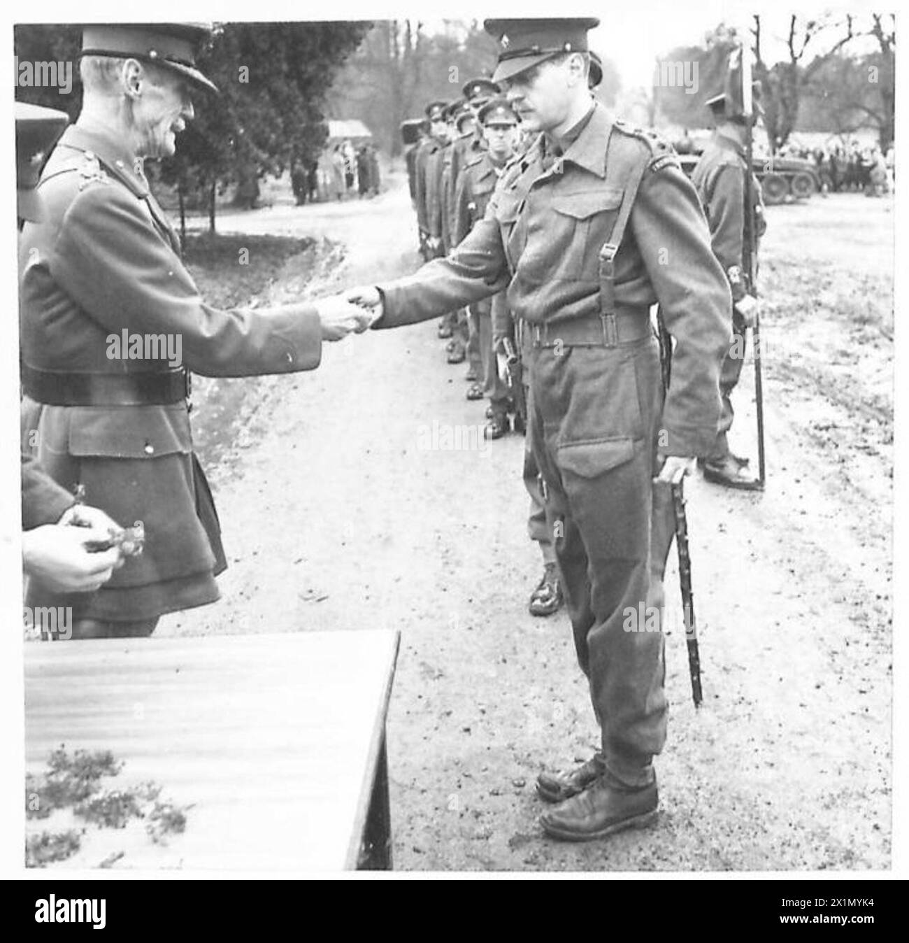 General Sir Alexander Godley presents shamrock to Squadron Leaders of ...