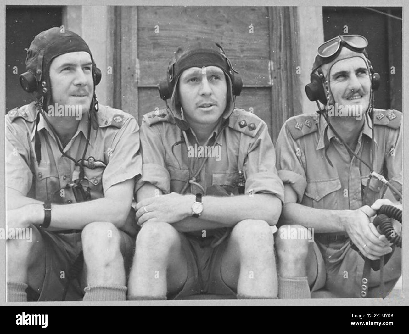 WITH R.A.F. TRANSPORT COMMAND - Picture (issued 1945) shows - Three ...