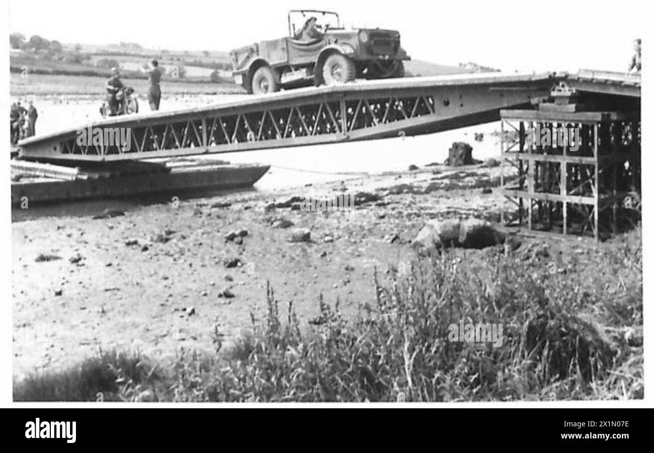 Miscellaneous photographs of a large bridge constructed by Royal ...