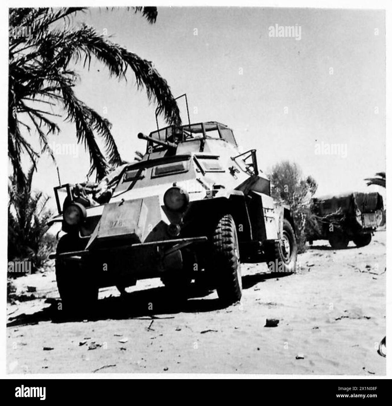 CAPTURED GERMAN ARMOURED CAR - Views of the armoured car SD.KFZ.222 ...