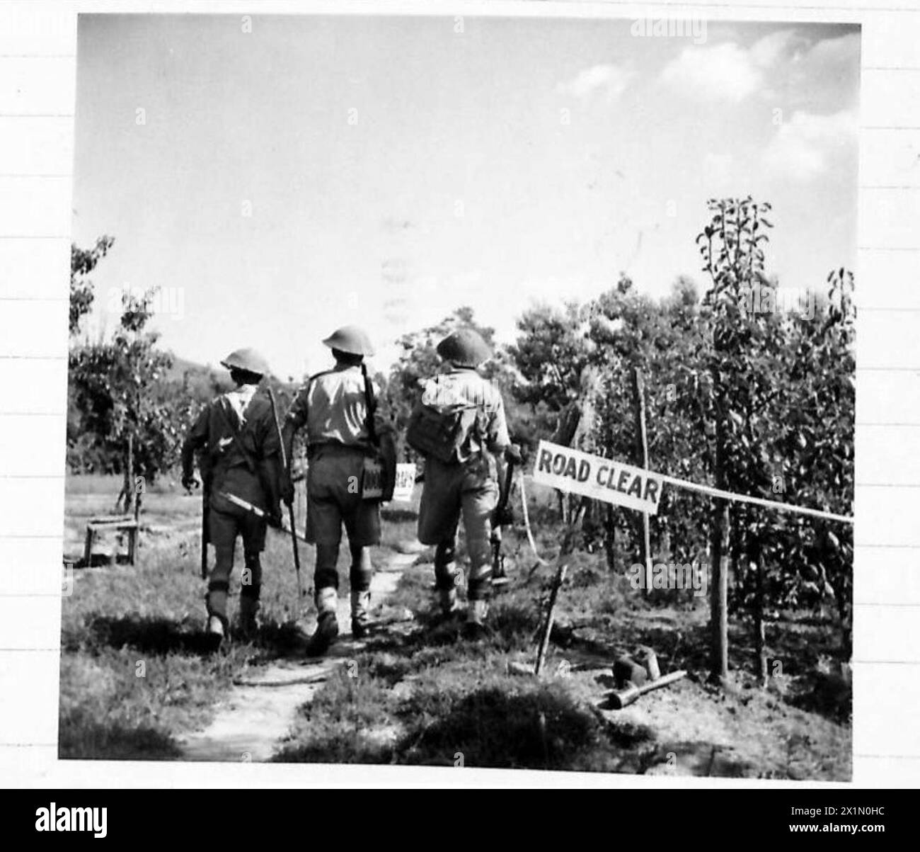 EIGHTH ARMY : MINE-CLEARING THREE MEN DIED HERE - The job completed ...