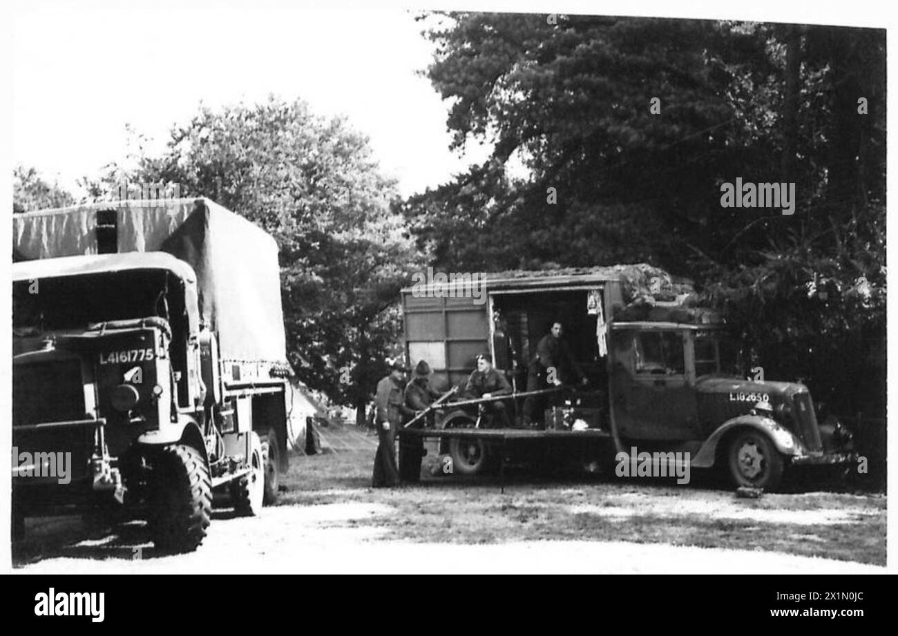 Soldiers of the Empire are positioned at a Mobile Workshop as part of ...