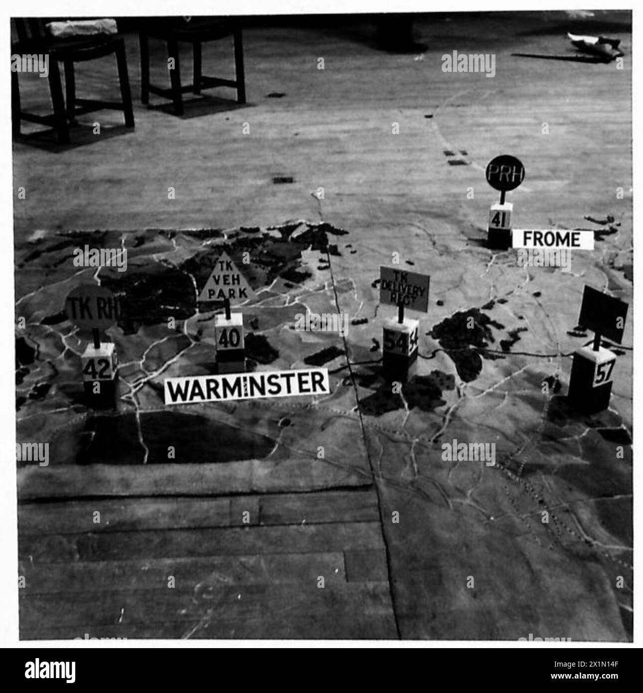 COMPOSITE PHOTOGRAPHS OF MAP - Various sections of the map, British ...