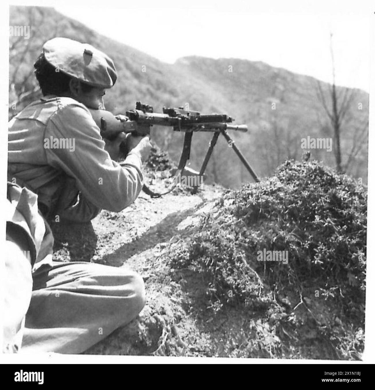 Machine gun emplacement Cut Out Stock Images & Pictures - Alamy