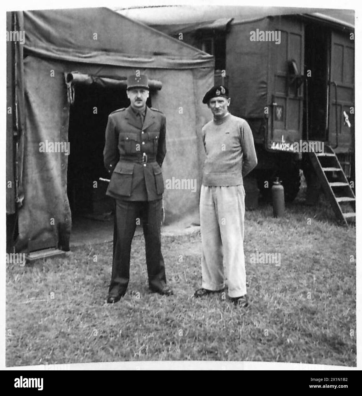 GENERAL MONTGOMERY SEES THE COMMISSIONER FOR LIBERATED FRANCE AND ...