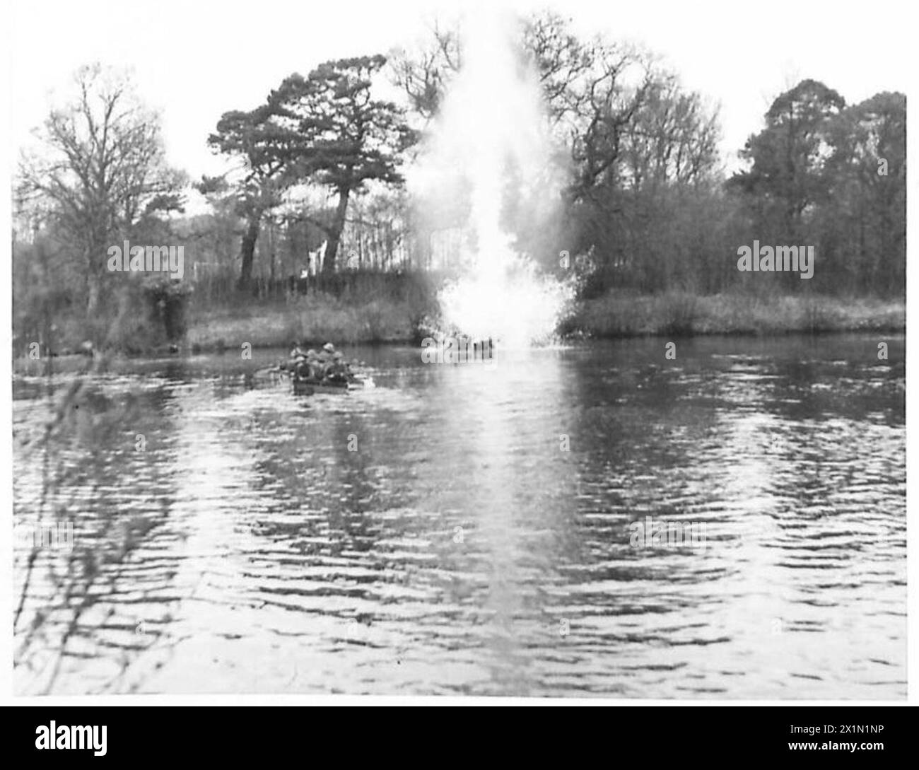 A Swedish military attaché observes British Army troops crossing a ...