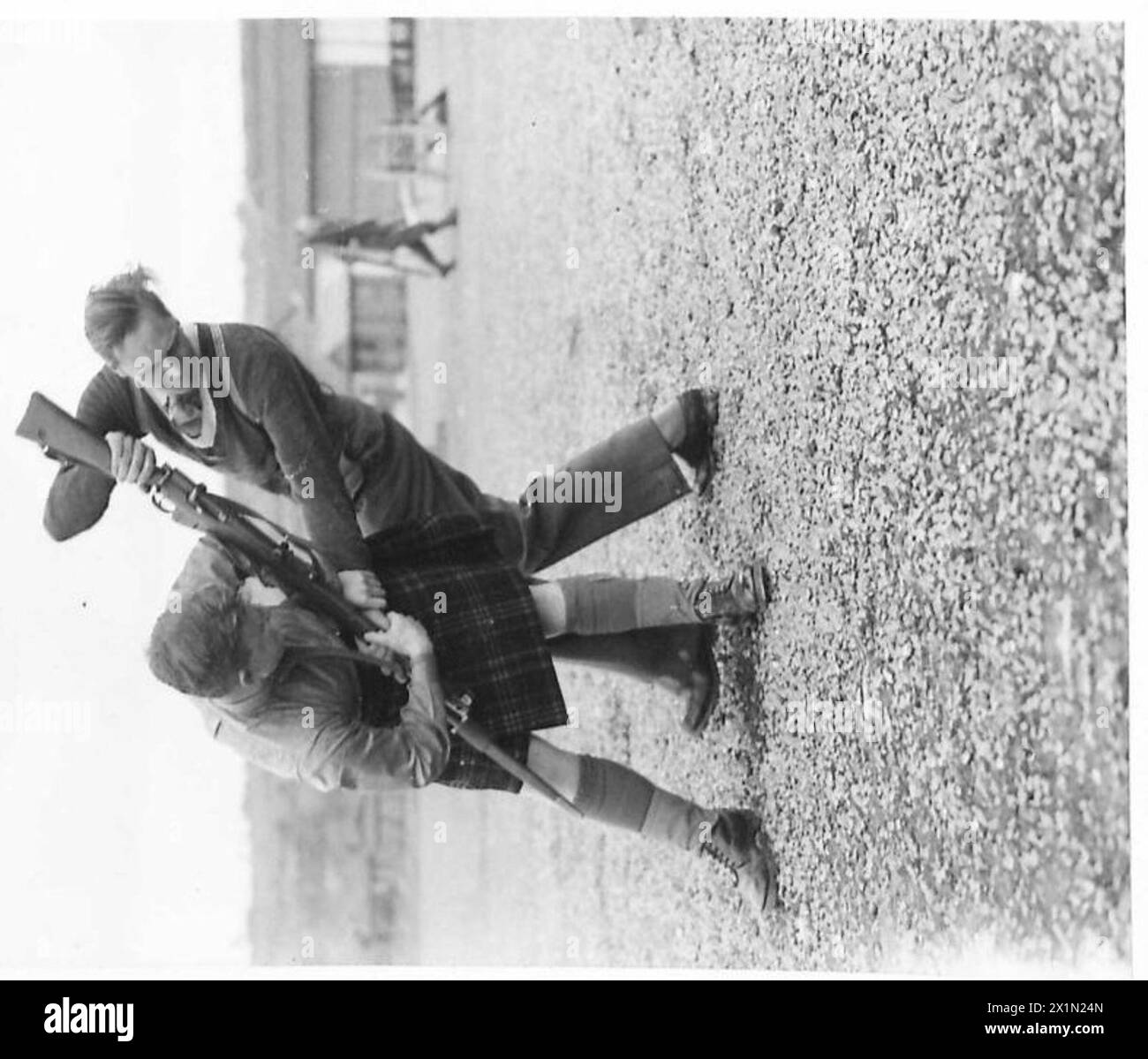 The Princess Royal observes a British Army training display where a ...