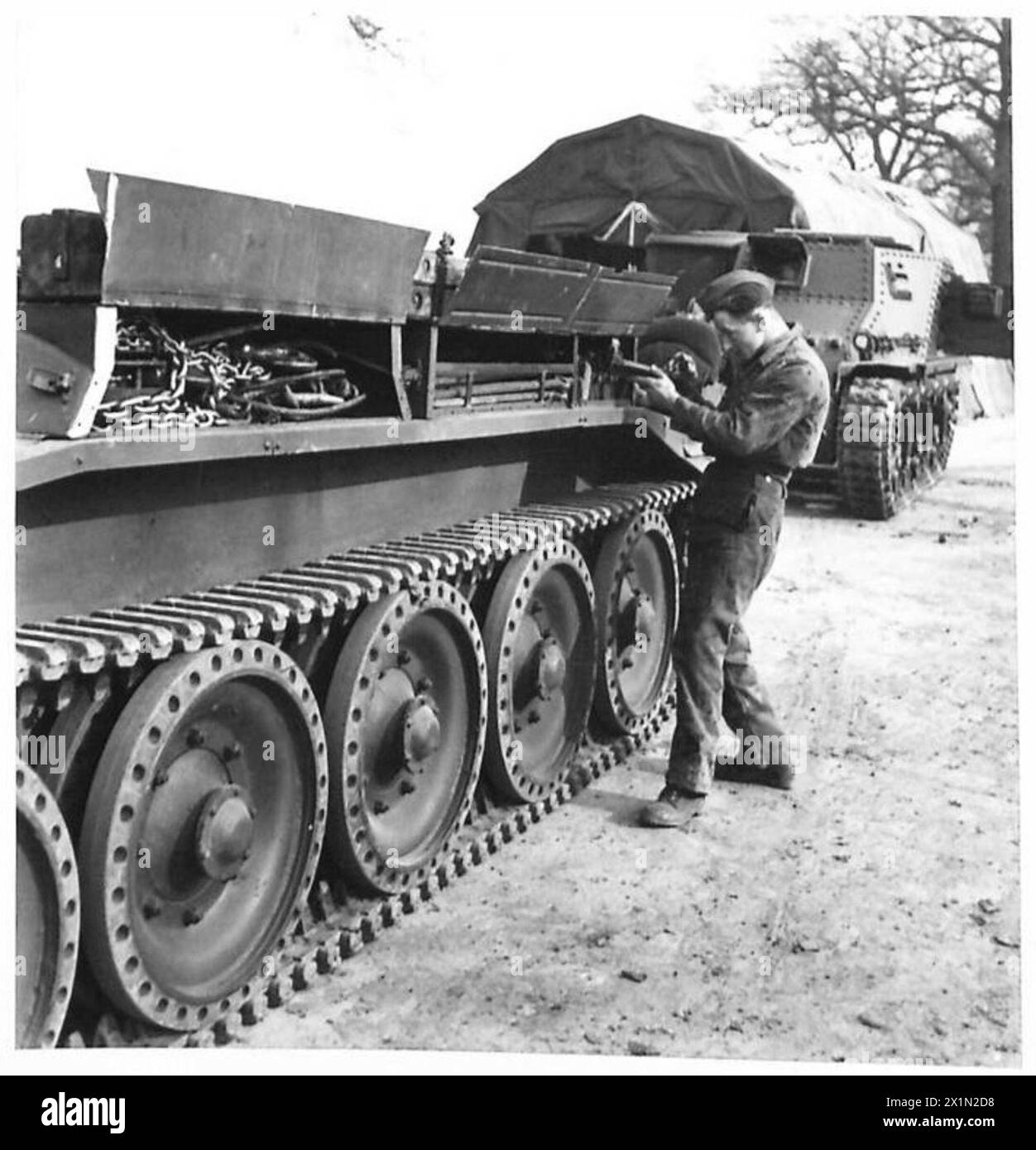Crusader tank Black and White Stock Photos & Images - Alamy