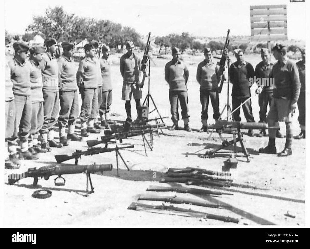 CYPRIOT TROOPS IN TRAINING - A lecture on different types of small arms ...