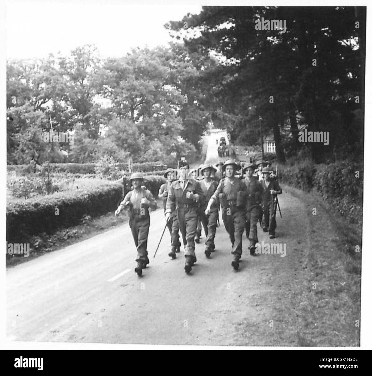 TRAINING A YOUNG SOLDIERS BATTALION - Men of the battalion step it out ...