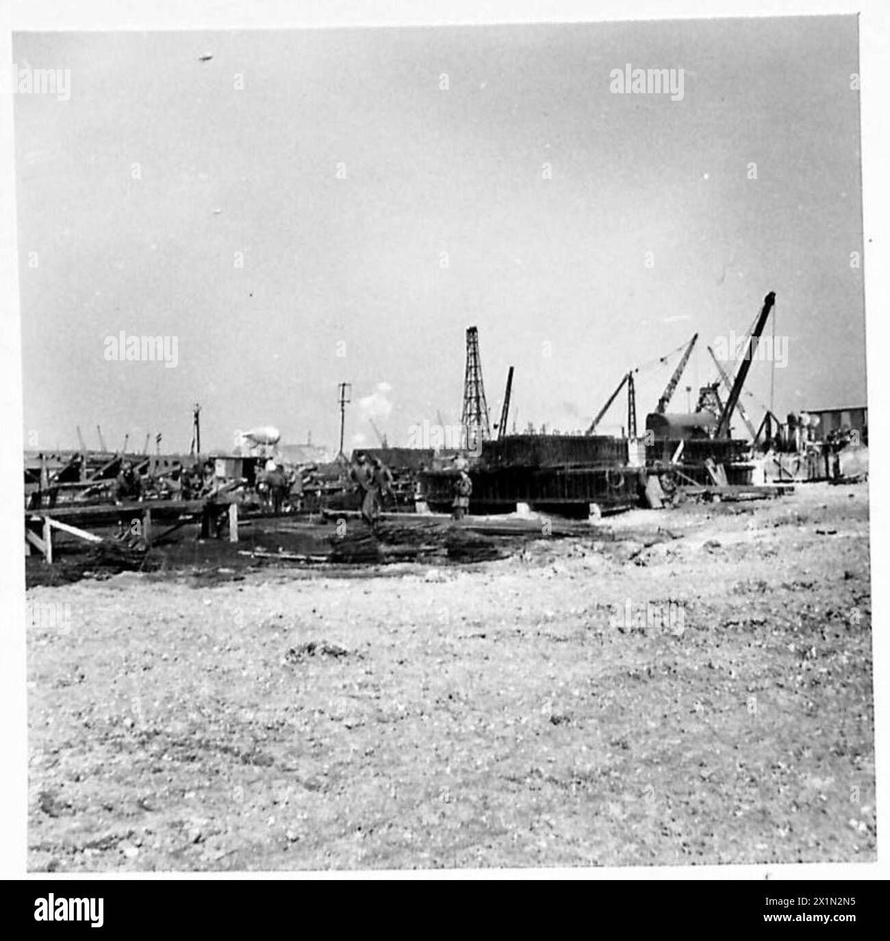 At No.1 Port Construction Depot, Marchwood, Southampton, British Army ...