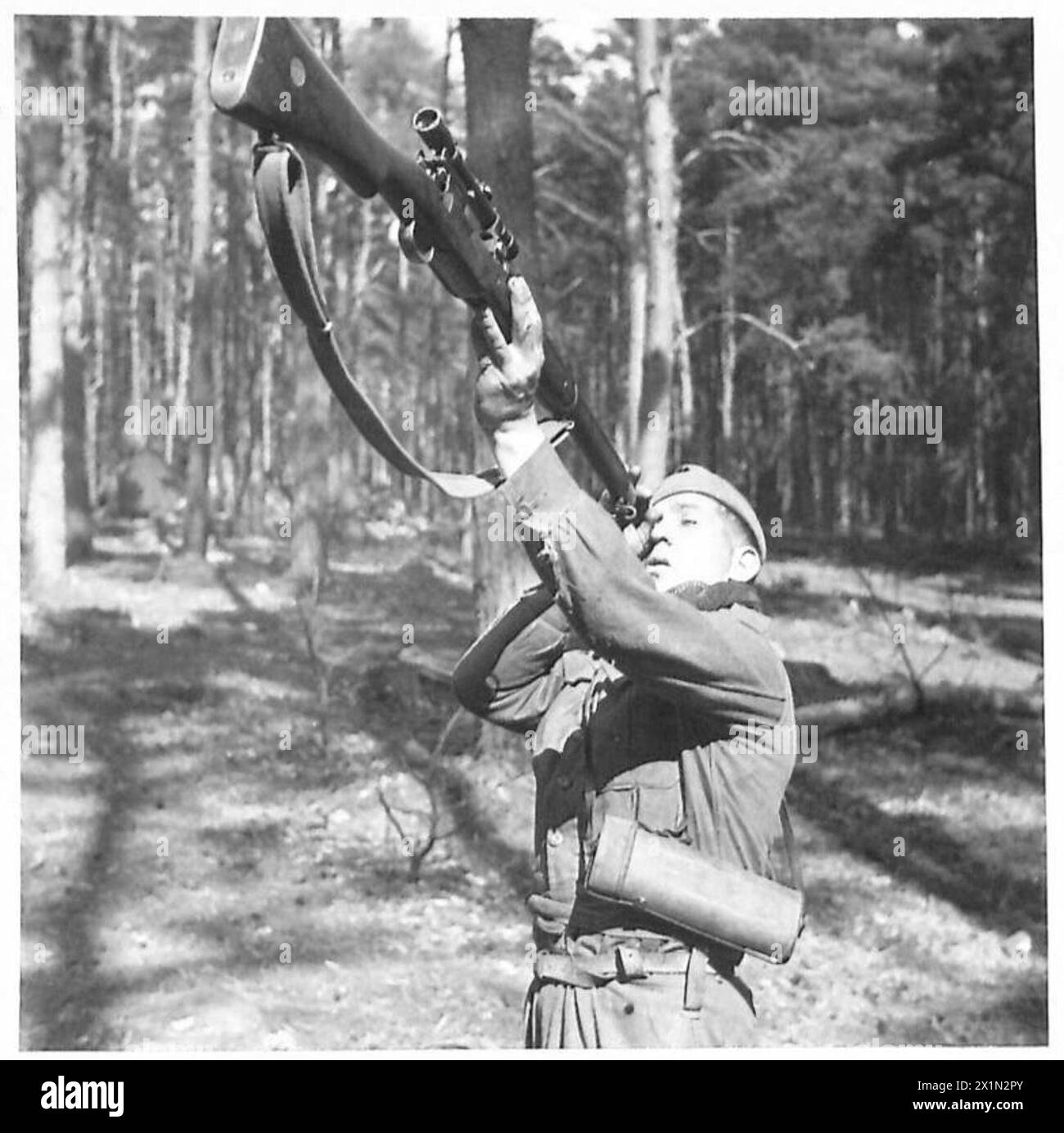 Cleaning the weapons Black and White Stock Photos & Images - Alamy