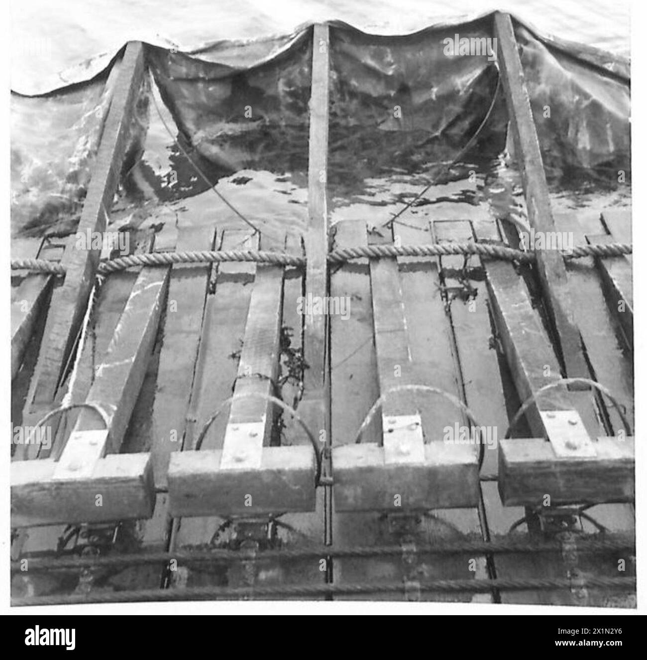 The British Army documents damage to the Swiss Roll during a brief ...