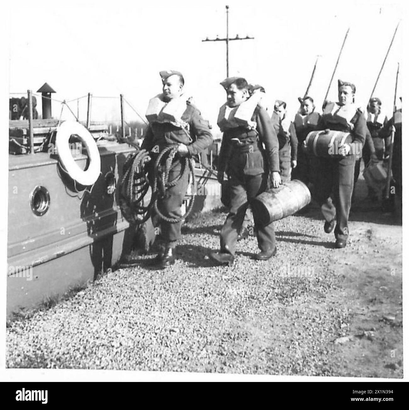 "JACK TAR ATKINS" - Squad going on instructional duty "Learning to be ...