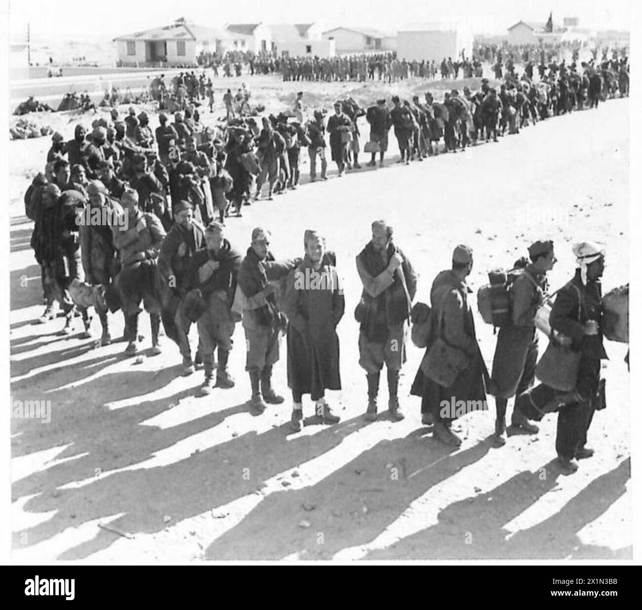 German and Italian prisoners captured in the Western Desert are ...