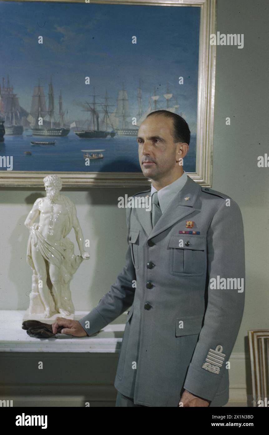 HRH PRINCE UMBERTO OF ITALY, MAY 1944 - Half length portrait of HRH ...