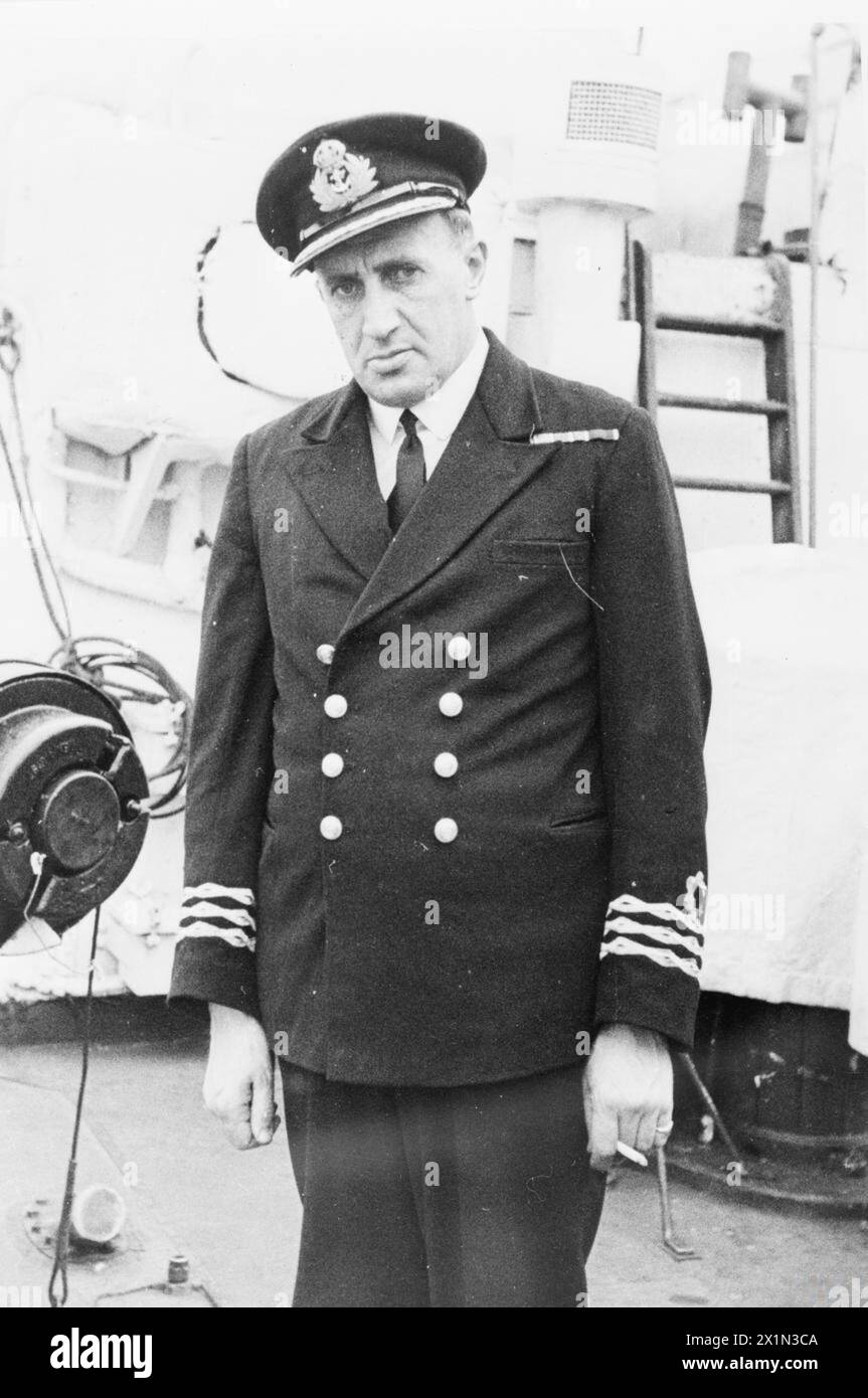 OFFICERS COMMANDING HM SHIPS. 2ND TO THE 12TH MARCH 1943, LIVERPOOL ...