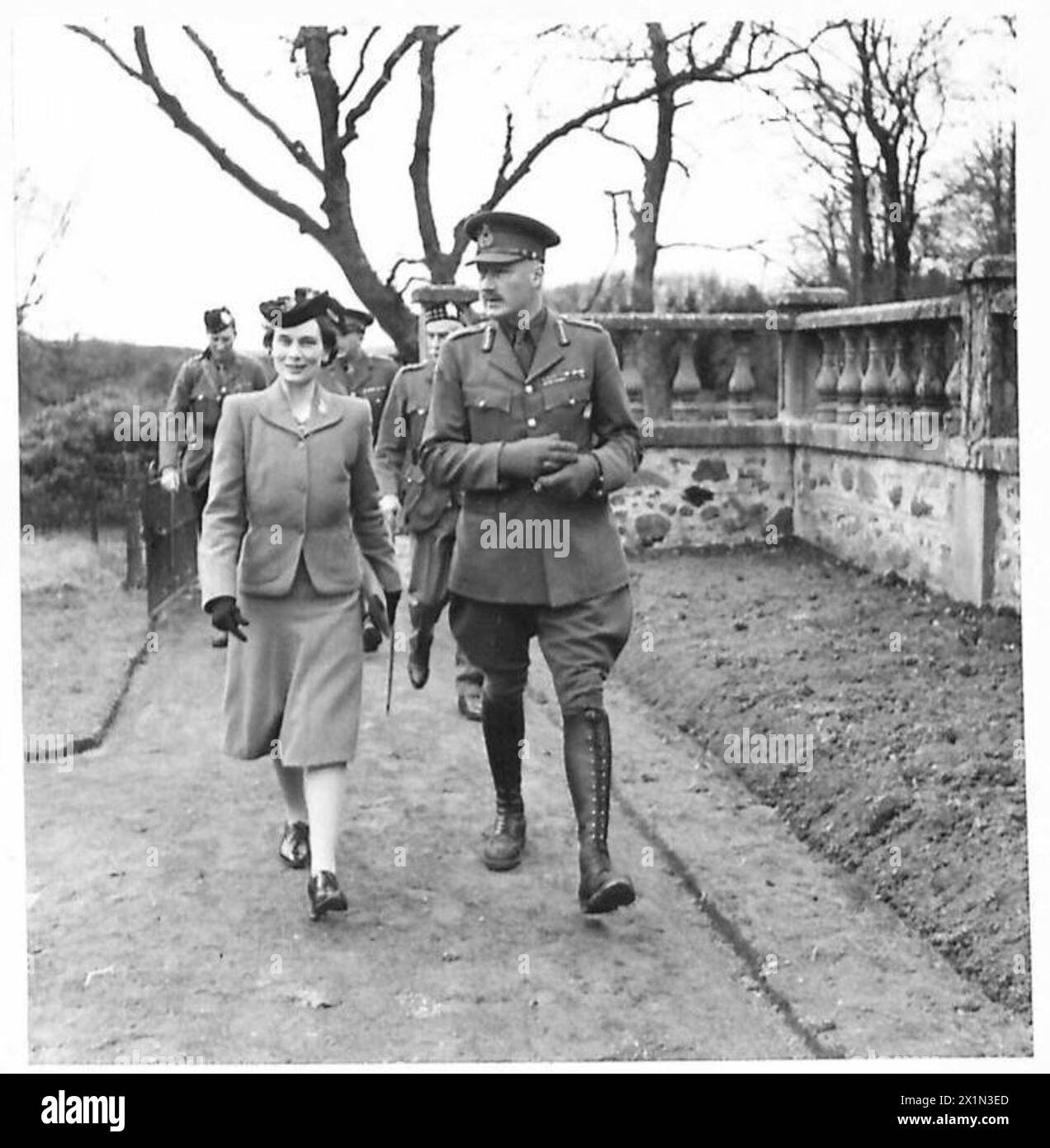 HRH THE DUCHESS OF GLOUCESTER IN SCOTLAND - HRH accompanied by Major ...