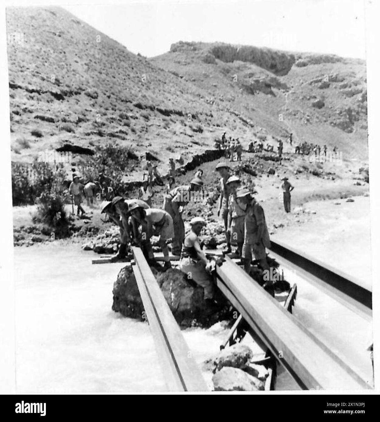 Steel girders of a bridge Cut Out Stock Images & Pictures - Alamy