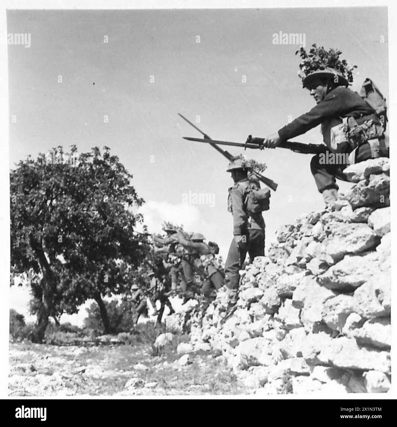 CYPRIOT TROOPS IN TRAINING - Cypriot troops storming strong points with ...