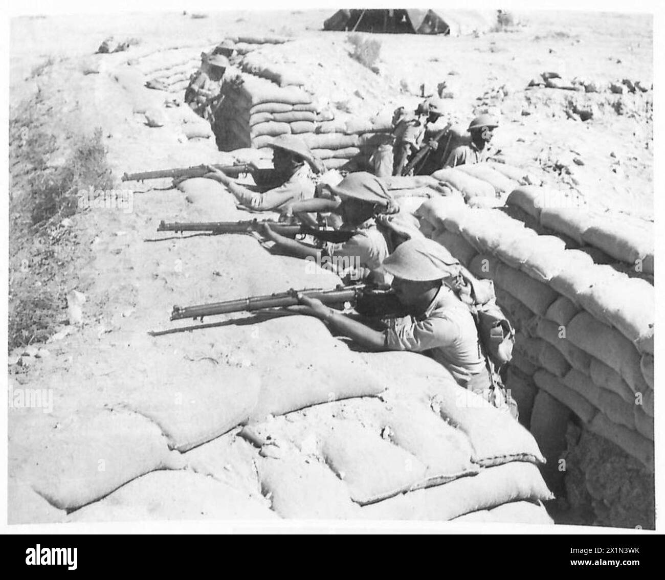 The Indian Rifle Regiment is positioned on the front line in the ...