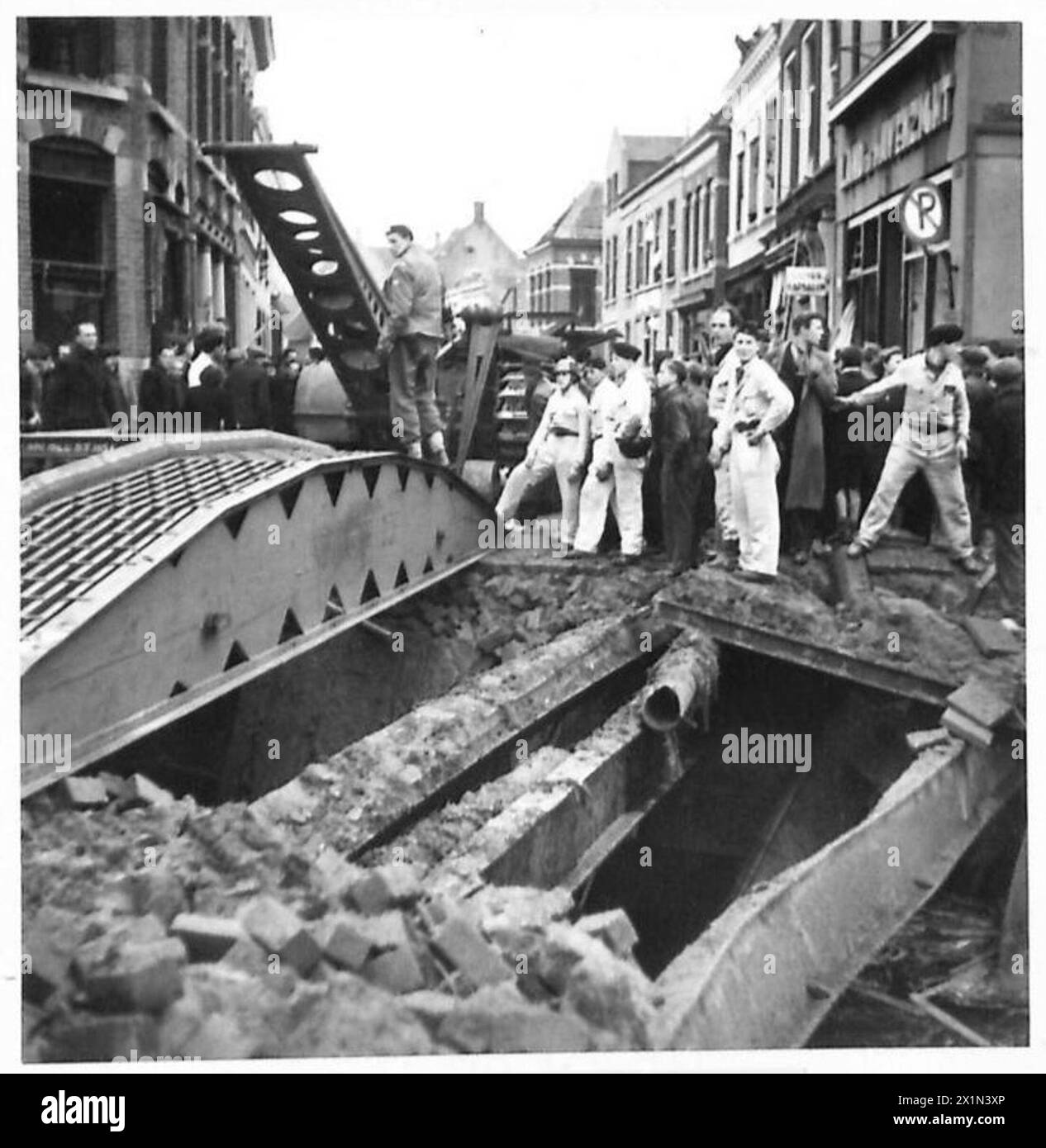 An SP Bridge carried on a Churchill tank bridged the gap in 10 minutes ...