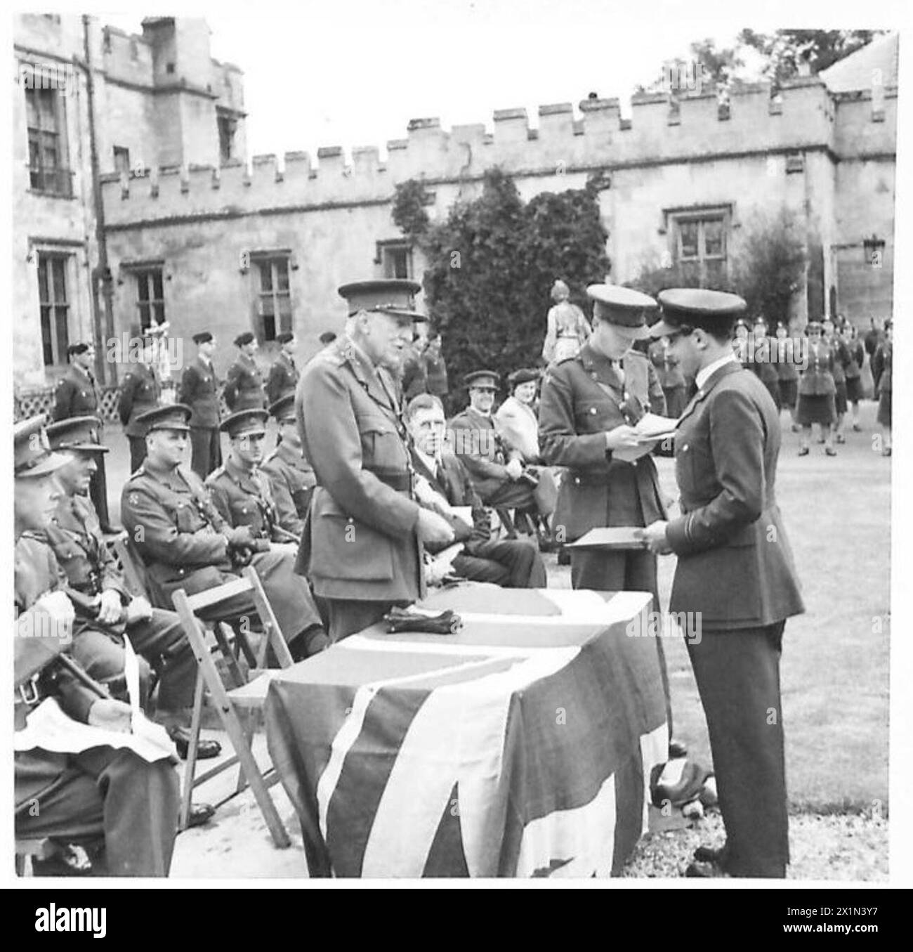 FIELD MARSHAL SIR CYRIL J. DEVERELL PRESENTS CERTIFICATES OF HONOUR ...