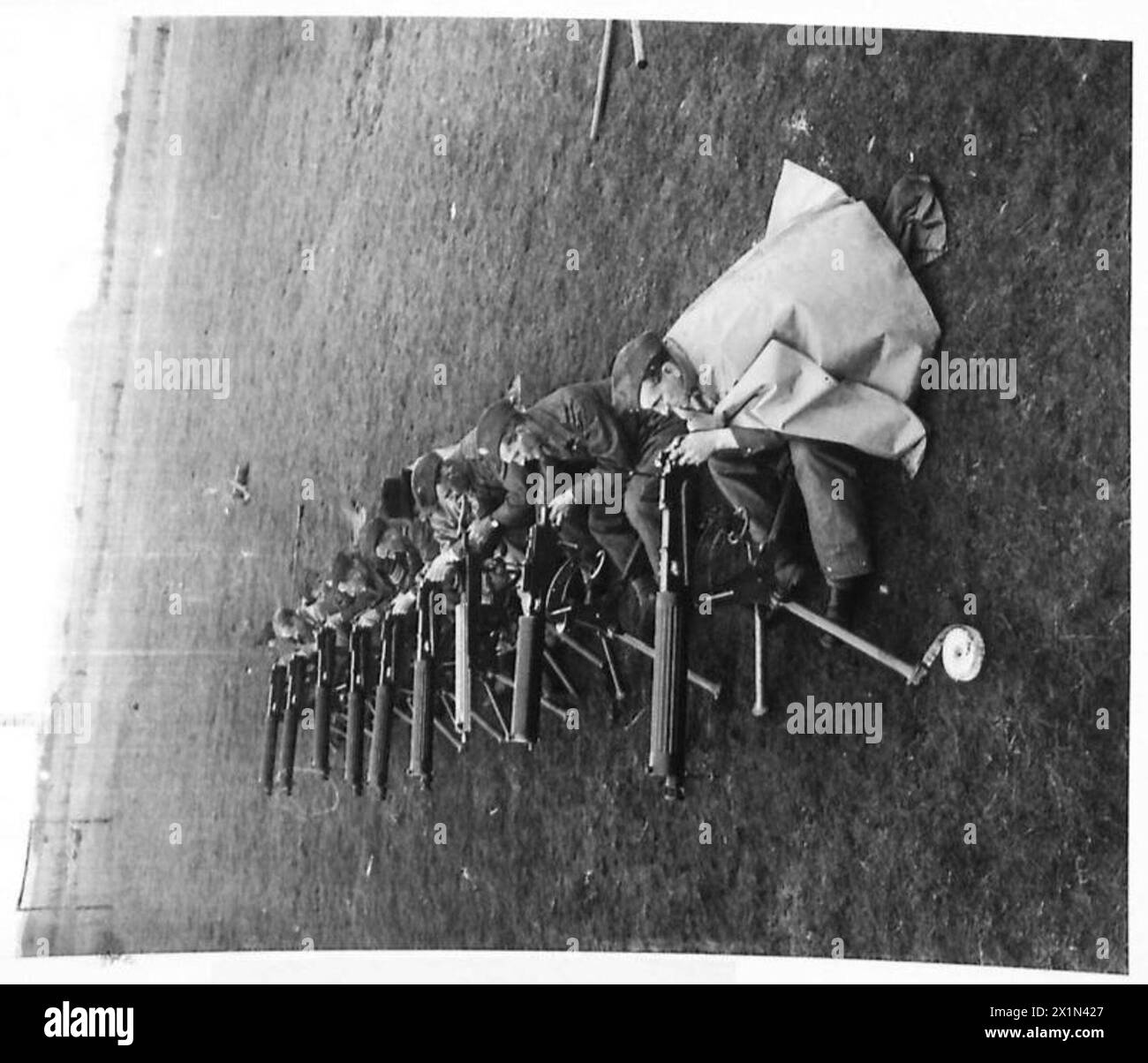 R.A.F. HELP TO TRAIN HOME GUARDS - Members of the Home Guard practice ...