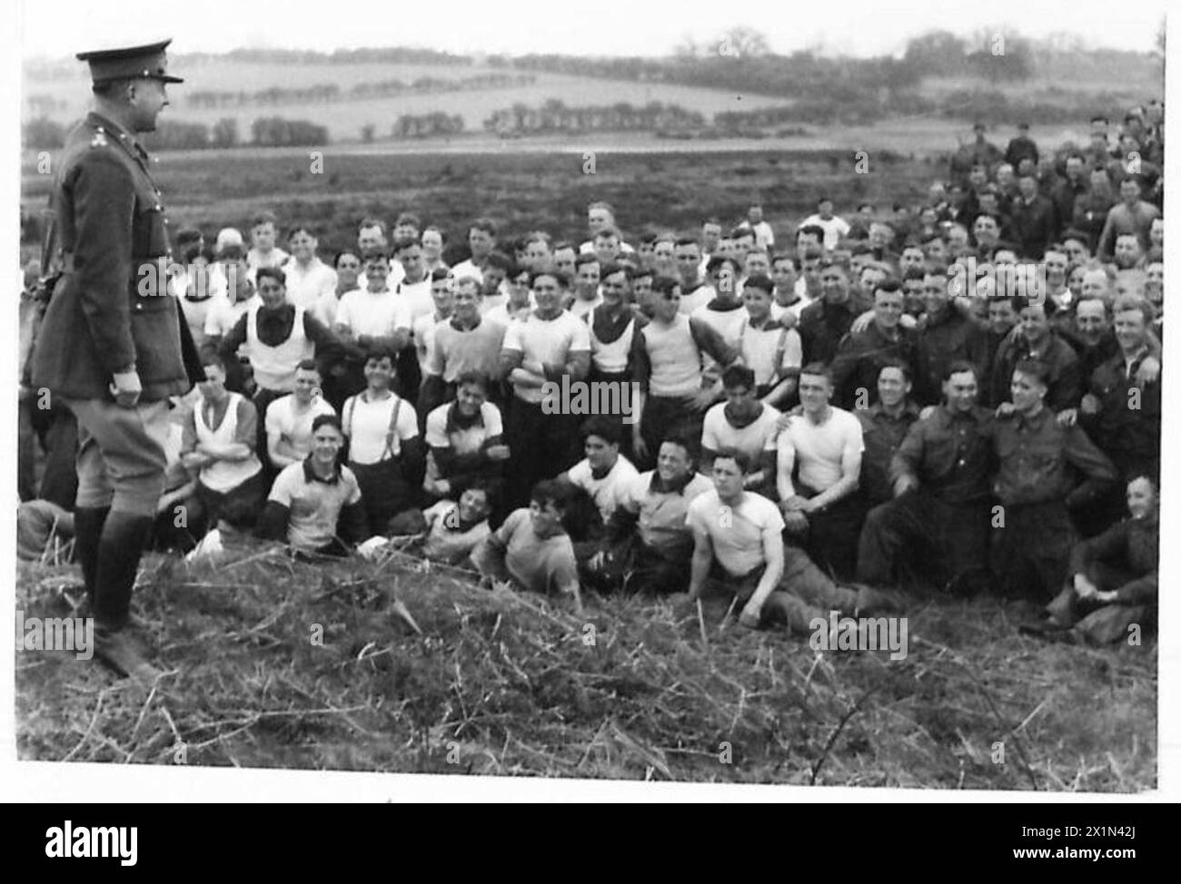 TACTICAL FOOTBALL - The Brigadier addressing and explaining to some of ...