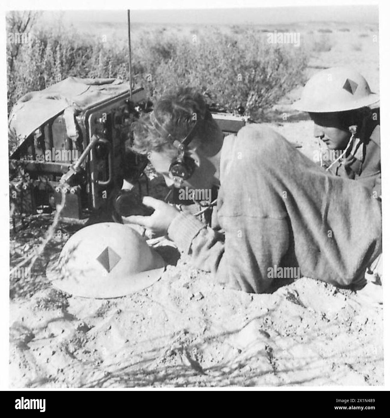 Royal Artillery signallers of the British Army in North Africa, 1942 ...